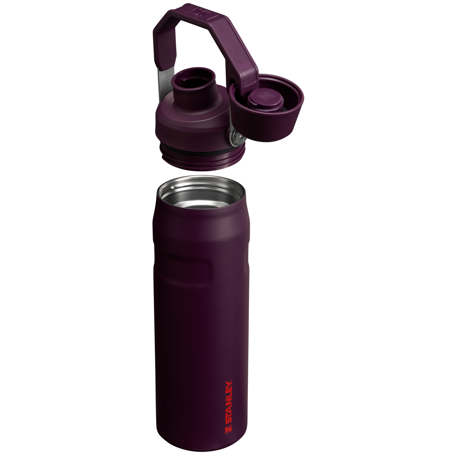 IceFlow Insulated Water Bottle 24oz Plum – Fast Flow Lid for Active ...